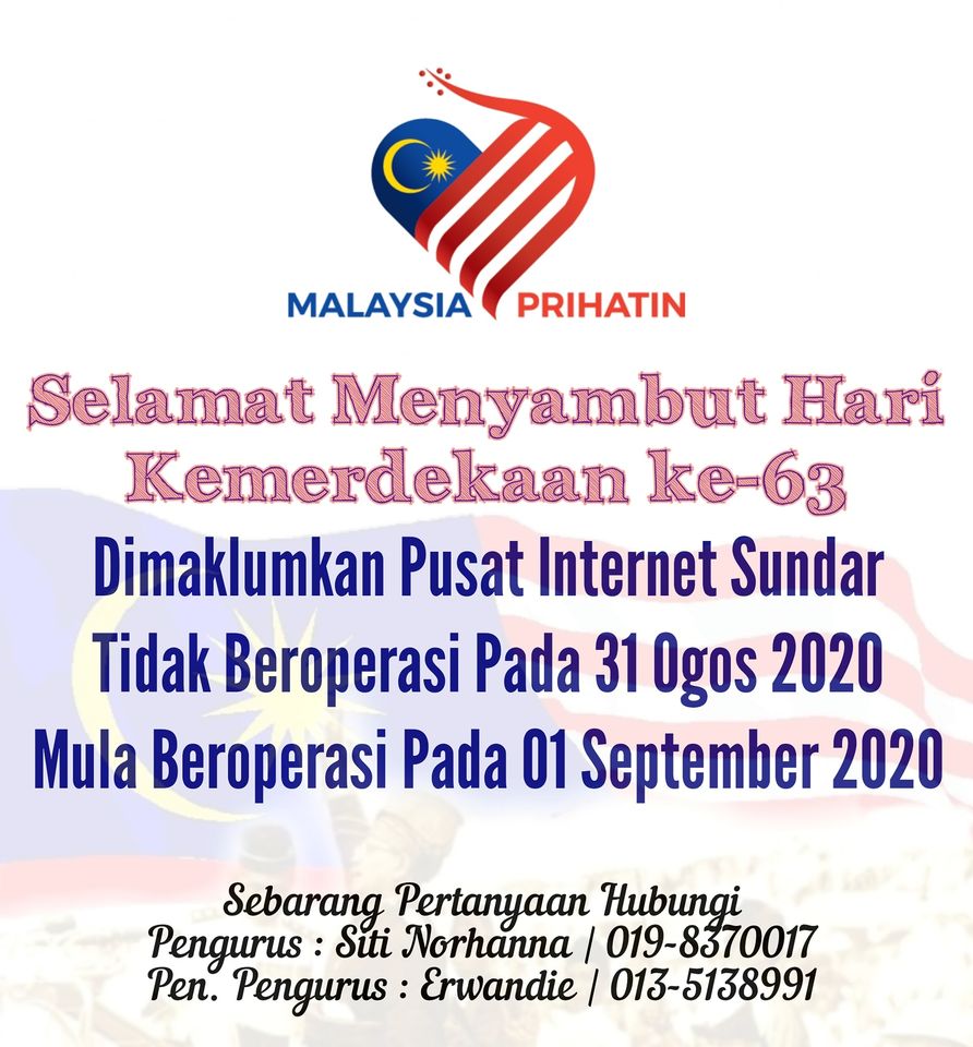 SELAMAT HARI MERDEKA KE – 63 #MalaysiaPrihatin2020 – NADI Sundar